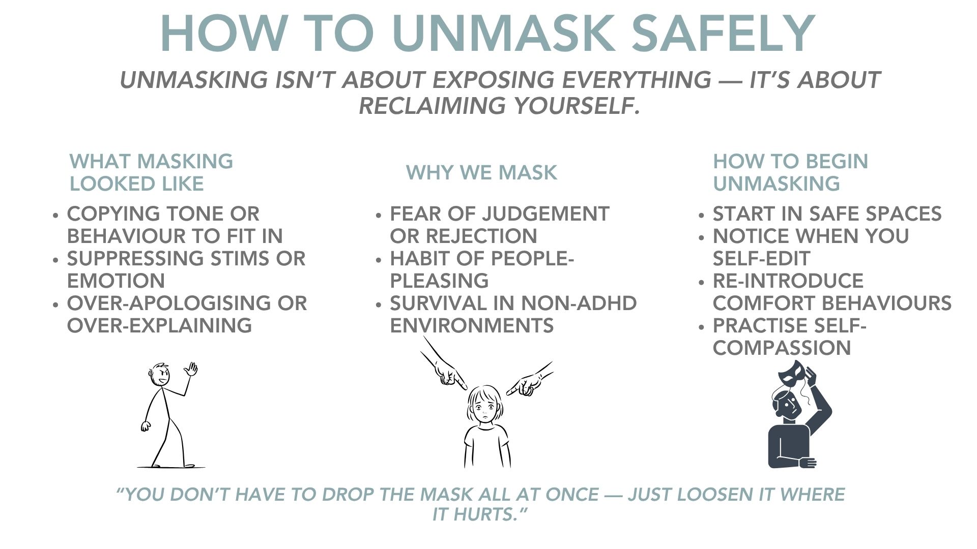 HOW TO UNMASK SAFELY - Robert Rackley Counselling